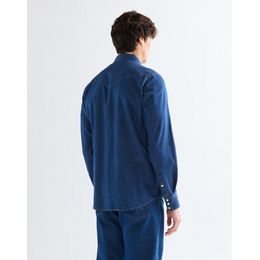Wrangler Herren Langarmhemd "WESTERN SHIRT", blau, Gr. M, Web, Obermaterial: 100% Baumwolle, Hemden