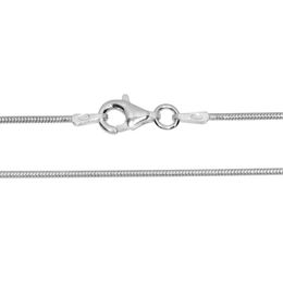 OSTSEE-SCHMUCK Damen Silberkette "- Schlange 1,0 mm - Silber 925/000 -", 50, Silber 925 (Sterlingsilber), silber, Silber 925 (Sterlingsilber),