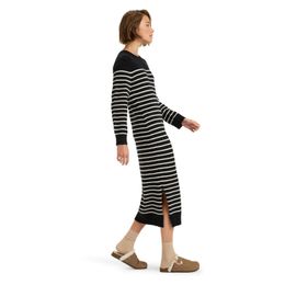 Roxy Damen Strickkleid "Cool Waves", schwarz-wei&szlig;, Gr. M, Obermaterial: 52% Viskose, 28% Polyester, 20% Nylon., Kleider