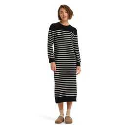 Roxy Damen Strickkleid "Cool Waves", schwarz-wei&szlig;, Gr. XL, Obermaterial: 52% Viskose, 28% Polyester, 20% Nylon., Kleider