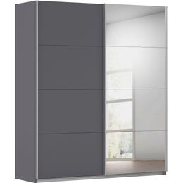 Schwebet&uuml;renschrank Rauch "Kleiderschrank Schrank Garderobe Schlafzimmerschrank CORTONA", graumetallic, B:181cm H:210cm T:62cm, Holzwerkstoff, Schr&auml;nke, Schwebet&uuml;renschrank, in 3 Ausstattungen BASIC/CLASSIC/PREMIUM (SOFT-CLOSE) MADE IN GERMANY, Topseller