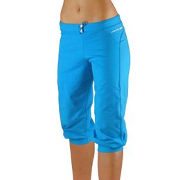 WINSHAPE Damen Sporthose "WBE5", blau, Gr. XS, 90% Baumwolle, 10% Elasthan, Hosen, 3/4-Trainingshose