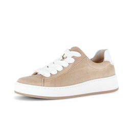 Sneaker Gabor "Sneaker low", Herren, Gr. 41, beige, Schuhe Sneaker