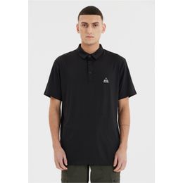 SOS Herren Poloshirt "Etna", schwarz, Gr. XXL, unifarben, 90% Polyester, 10% Elasthan, Shirts, aus atmungsaktivem Material