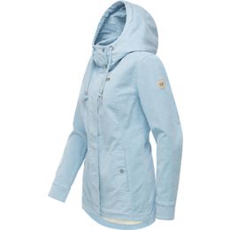 Ragwear Damen Cordjacke "Alvena Cordy YOUMODO"hellblau, Gr. XXXL, Material: 98% Baumwolle, 2% Elasthan. Innenfutter: 100% Polyester, Jacken,