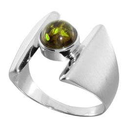 OSTSEE-SCHMUCK Damen Fingerring "- Asina - Silber 925/000 - Bernstein", 56, silber, Fingerringe