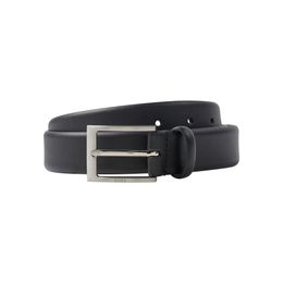 BOSS Herren Lederg&uuml;rtel, schwarz, Gr. 80, unifarben, Leder, G&uuml;rtel, aus Nappaleder mit Logo-Schliesse