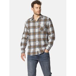 Babista Herren Flanellhemd "Hemd SALTINORA", braun, Gr. XXL, Obermaterial: 100% Baumwolle CO., Hemden