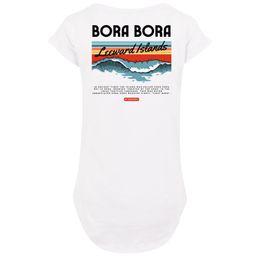 F4NT4STIC Damen T-Shirt "PLUS SIZE Bora Bora Leewards Island", wei&szlig;, Gr. 5XL, Obermaterial: 100% Baumwolle, Shirts, Print