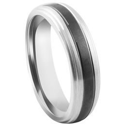 Adelia&acute;s ADELIA ́S Herren Fingerring "Herren Ring aus Edelstahl", 68, Edelstahlsilber, Edelstahl, Fingerringe