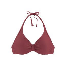 Sunseeker Damen B&uuml;gel-Bikini-Top "Fancy", rot, Gr. 44, Strukturmuster, Obermaterial: 92% Polyamid, 8% Elasthan. Futter: 100% Polyamid,