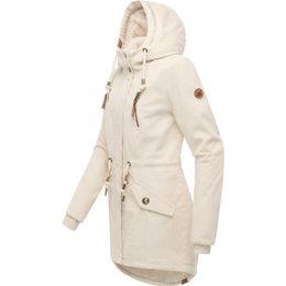 Ragwear Damen Kurzmantel "Ellsie Cordy YOUMODO", beige, Gr. XS, Cord, Obermaterial: 100% Baumwolle. Innenfutter: 100% Polyester. Wattierung: 100%