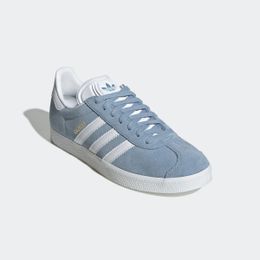 Herren Sneaker "GAZELLE", adidas originals, Gr. 40tactile blau, cloud wei&szlig;, gold metallic, Leder, Synthetik, Schuhe