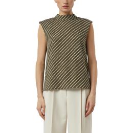 comma, COMMA Damen Blusentop, braun, Gr. 40, gemustert, Web, Obermaterial: 100% Polyester, Blusen, mit Allover-Print