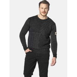 Jan Vanderstorm Herren Strickpullover "Pullover RABBE", schwarz, Gr. XL, Obermaterial: 100% Baumwolle CO., Pullover