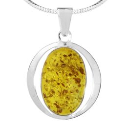 OSTSEE-SCHMUCK Damen Kette mit Anh&auml;nger "- Hanna - Silber 925/000 - Bernstein", 70, Silber 925 (Sterlingsilber), silber, Silber 925 (Sterlingsilber),