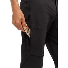 Maier Sports Herren Outdoorhose "Halitit M", schwarz, Gr. 52, 91% Polyamid, 9% Elasthan, Hosen, Herren Funktionshose, robuste Wanderhose, 3 Taschen +