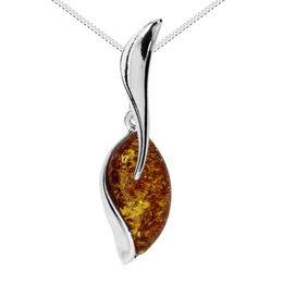 OSTSEE-SCHMUCK Damen Kette mit Anh&auml;nger "- Elida - Silber 925/000 - Bernstein", 50, Silber 925 (Sterlingsilber), silber, Silber 925 (Sterlingsilber),