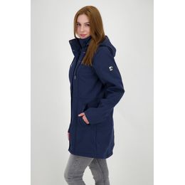 DEPROC Active Damen Softshellmantel "TWIN PEAK NEW WOMEN", blau, Gr. 52, Softshell, 96% Polyester. 4% Elasthan, M&auml;ntel, auch in Gro&szlig;en Gr&ouml;&szlig;en