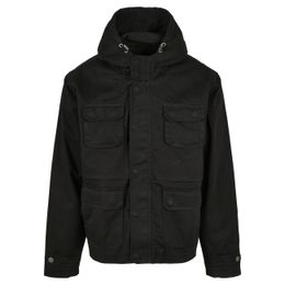 Urban Classics Herren Langmantel "Urban Classics Herren Cotton Field Jacket"schwarz, Gr. M, 100% Baumwolle, M&auml;ntel