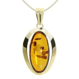 OSTSEE-SCHMUCK Damen Kette und Anh&auml;nger Set "- Frieda - Gold 333/000 - Bernstein", 42, gold, Gelbgold 333, Schmuck_Sets