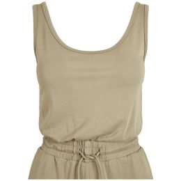 Urban Classics Damen Jumpsuit "Urban Classics Damen Ladies Short Sleeveless Modal Jumpsuit"khaki, Gr. XXXL, unifarben, 77% Modal, 23% Polyester,
