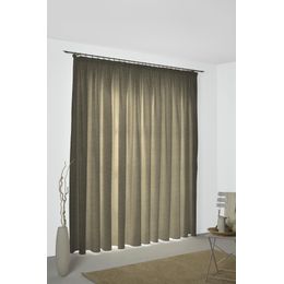 Vorhang WIRTH, B:132cm H:175cm, grau, Jacquard, Polyacryl, Wohnzimmer, Gardinen, "Bachfeld"