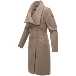 Navahoo Damen Kurzmantel "Samtrose 14", grau, Gr. XS, Obermaterial: 90% Polyester, 10% Viskose. Innenfutter: 100% Polyester. &Auml;rmelfutter: 100%