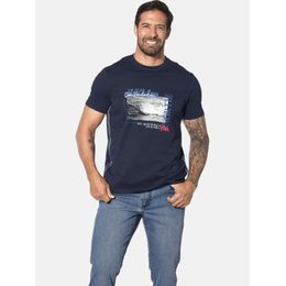Jan Vanderstorm Herren Rundhalsshirt "T-Shirt PITTER", blau, Gr. XL, Obermaterial: 100% Baumwolle CO., Shirts