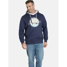 CHARLES COLBY Herren Kapuzensweatshirt "Sweatshirt EARL COLUM", blau, Gr. XL, Obermaterial: 100% Baumwolle CO., Sweatshirts