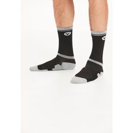 Socken Virtus "Mizor", Damen, Gr. 35, schwarz, 55% Polyester, 40% Nylon, 5% Elasthan, mehrfarbig, Socken Socken, aus atmungsaktivem Funktionsmaterial