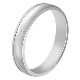Adelia&acute;s ADELIA ́S Damen Fingerring "Damen Ring aus Edelstahl", 48, Edelstahlsilber, Edelstahl, Fingerringe