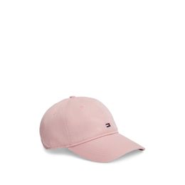 Baseball Cap Tommy Hilfiger "FLAG SOFT", Damen, broadway pink, Web, Baumwolle, unifarben, Caps, Regular fit mit festem Schirm