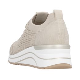 Remonte Damen Slip-On Sneaker, Gr. 38beige, Lederimitat, Textil, Glitzer, Schuhe, Schlupfschuh, Slipper, Halbschuh mit Lite ́n Soft-Ausstattung