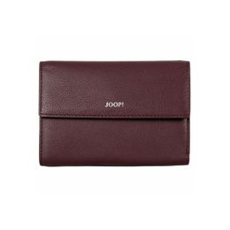 JOOP! Geldb&ouml;rse JOOP "Geldb&ouml;rse Lantea Blocking Aena Purse SH5z", Damen, rot (dunkelrot), Obermaterial: 100% Rindsleder Leather cow., Kleinlederwaren