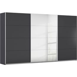 Schwebet&uuml;renschrank Rauch "Kleiderschrank Schrank Garderobe Schlafzimmerschrank CORTONA", graumetallic, B:360cm H:210cm T:62cm, Holzwerkstoff, Schr&auml;nke, Schwebet&uuml;renschrank, in 3 Ausstattungen BASIC/CLASSIC/PREMIUM (SOFT-CLOSE) MADE IN GERMANY, Topseller
