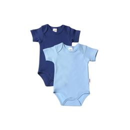 Liliput Jungen Body, Gr. 62, blau, 100% Baumwolle, unifarben, Bodys, aus hochwertiger Bio-Baumwolle