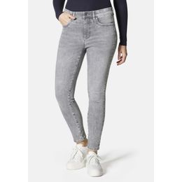 STOOKER WOMEN Damen 5-Pocket-Jeans "Rio Fexxi Move Strass Skinny Fit Jeans", grau, Gr. 40, Denim/Jeans, 83% Baumwolle, 16% Polyester, 1% Elasthan,