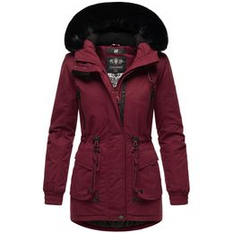 Marikoo Damen Wintermantel "Olessaa", rot, Gr. S, Obermaterial: 100% Baumwolle. Futter: 100% Polyester. Wattierung: 100% Polyester. &Auml;rmelfutter: 100%