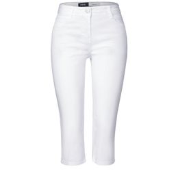 Cecil Damen Slim-fit-Jeans, wei&szlig;, Gr. 34, unifarben, Jeans, 97% Baumwolle, 3% Elasthan, Jeans, High Waist