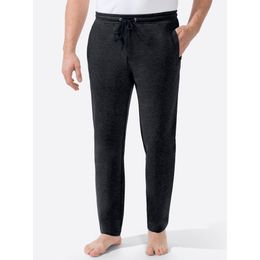 Hajo Herren Trainingshose, blau, Gr. 62, unifarben, 62% Baumwolle, 33% Polyester, 5% Elasthan, Hosen
