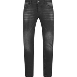 Bequeme Jeans 2Y Premium "2Y Premium Herren 2Y Skinny Fit Jeans", Damen, Gr. 30, Normalgr&ouml;&szlig;en, schwarz, 97% Baumwolle, 3% Elasthan, unifarben, Jeans