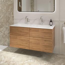 Villeroy & Boch Villeroy & Boch Somera Schrank mit Doppelwaschtisch, 2 Ausz&uuml;ge, 5A73C1RW+B80700RH,