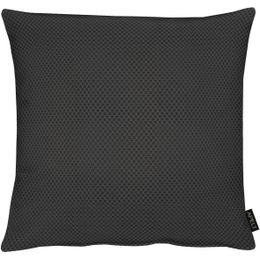 Dekokissen Apelt "Miles", schwarz, B:45cm L:45cm, Obermaterial: 100% Polyester. F&uuml;llung: 100% Polyester, Dekokissen_Sitzkissen_Kissenh&uuml;llen
