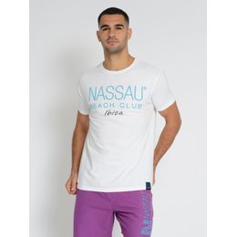 NASSAU BEACH Herren T-Shirt "NB231040", wei&szlig;, Gr. L, 100% Baumwolle, Shirts