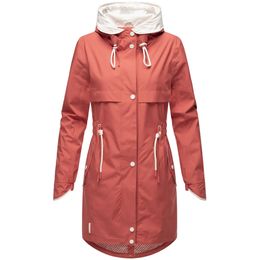 Navahoo Damen Kurzmantel "Xankaa", rot, Gr. XL, Obermaterial: 100% Polyester. Futter: 100% Polyester, M&auml;ntel, Modischer Damen &Uuml;bergangsparka