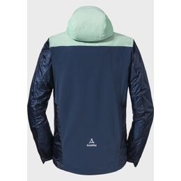 Sch&ouml;ffel SCH&Ouml;FFEL Herren Outdoorjacke "Hybrid Jkt Flow Trail M", blau, Gr. 48, Oberstoff : 100% Nylon Oberstoff Mittleres R&uuml;ckenteil: 84% Nylon 16% Elasthan,