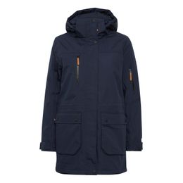 North Bend Damen Outdoorjacke "Outdoorjacke NBWanda W W-PRO 10.000 mit wasserdichter Beschichtung", blau, Gr. 40, Obermaterial: 65% Polyester PES.