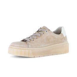 Sneaker Gabor "Sneaker low", Herren, Gr. 37, beige, Schuhe Sneaker