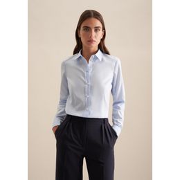 Seidensticker Damen Hemdbluse "Schwarze Rose", blau, Gr. 38, unifarben, 100% Baumwolle, Blusen, 1/1 Kragen Uni